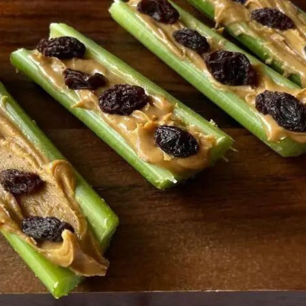 Ants on a Log: The Greatest Snack - KMarie Kitchen