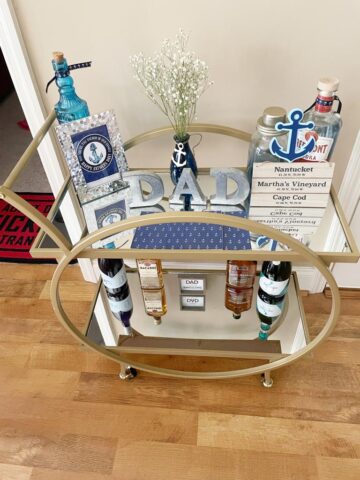 How To Style A Bar Cart - Expert Tips - KMarie Kitchen